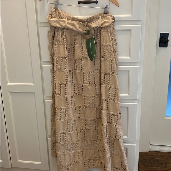 FARM Rio | Skirts | Farm Rio Tan Maxi Skirt Nwt | Poshmark